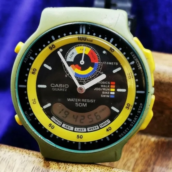 Casio | Accessories | Vintage Casio 73 Aw60 Exercise Tracking Watch ...